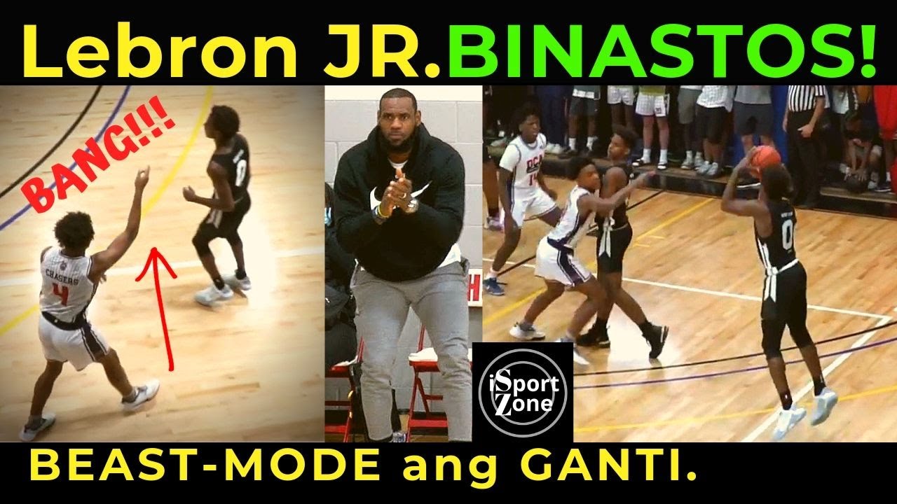 LEBRON JAMES JR. Nag BEAST-MODE Pagkatapos Mabastos | Pormahang Daddy ...