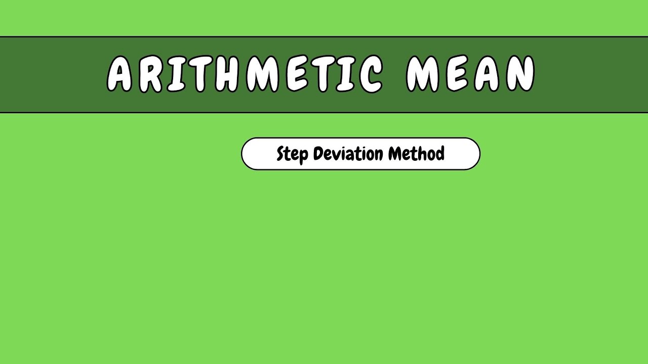 Mean || Discrete Series || Step Deviation Method #MathsSkillRx # ...