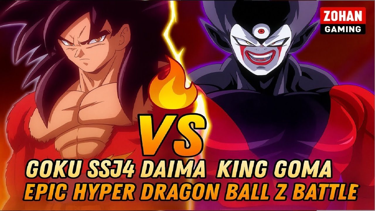 "Goku SSJ4 Daima Vs King Goma 🔥 Epic Hyper Dragon Ball Z Battle" |Zohan ...