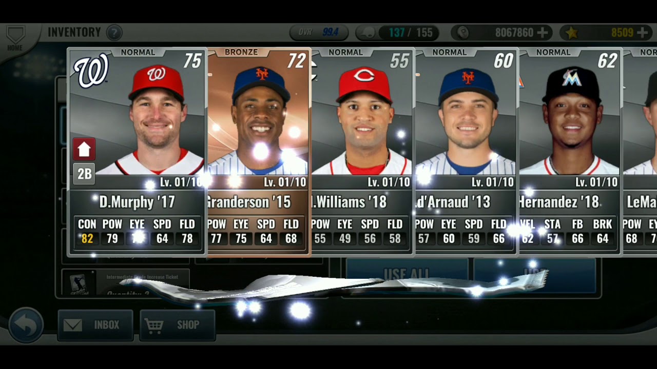 COM2US 9 Innings MLB Card Combinations 16! - YouTube