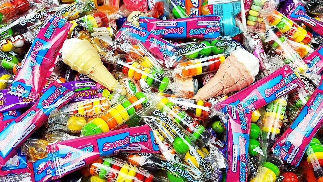 Ice Cream Song & A Big Bag of A lot of Candy For Kids - YouTube