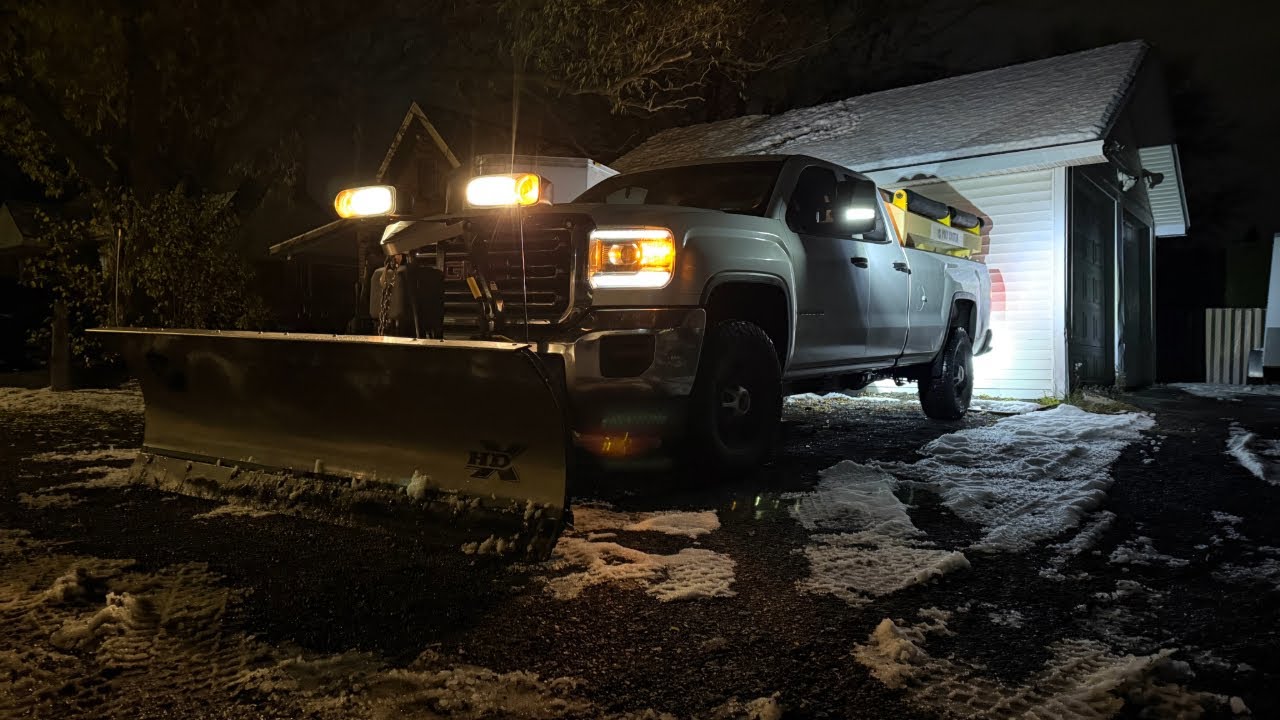 First Snow Storm Fisher X Blade - YouTube