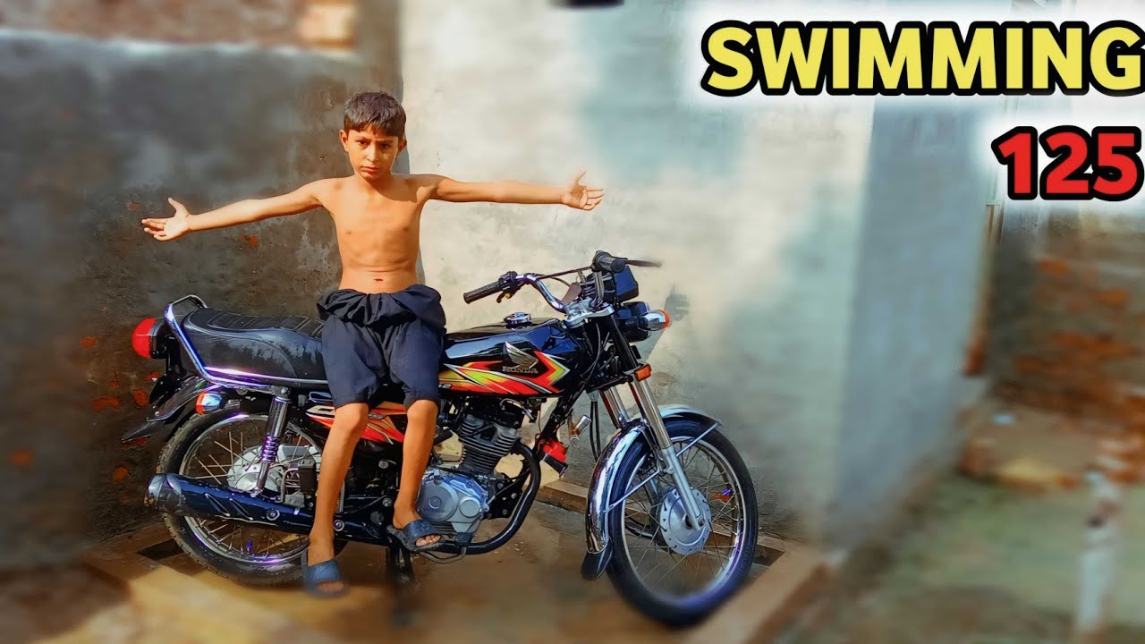 Swimming motorcycle || village will swimming video || Pool vlog - YouTube