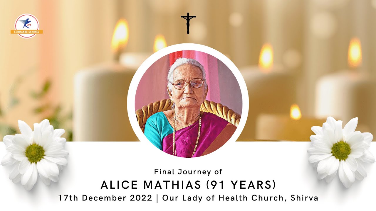 Final Journey of Alice Mathias (91 years) | LIVE from Shirva - YouTube