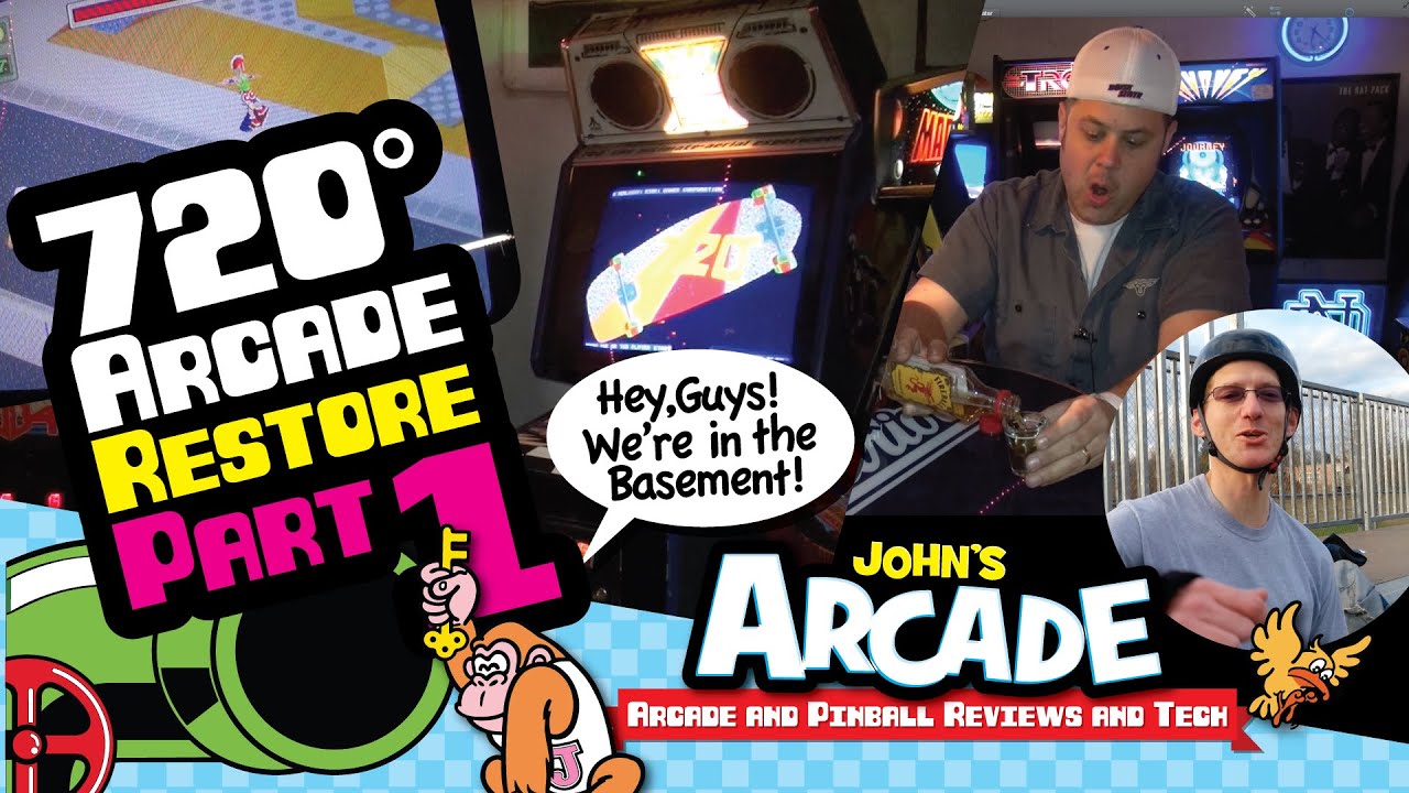 Atari 720° degrees arcade game "restore" and gameplay vid - 1986 - PART ...