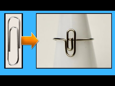 Mini Paperclip Ring Jewelry Making Tutorial - YouTube