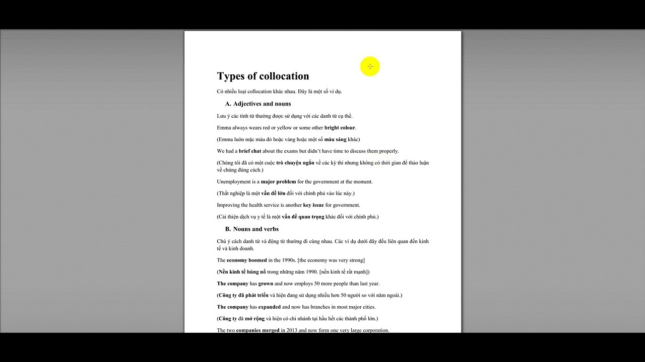 English collocation in use Inter Bai 4 - YouTube