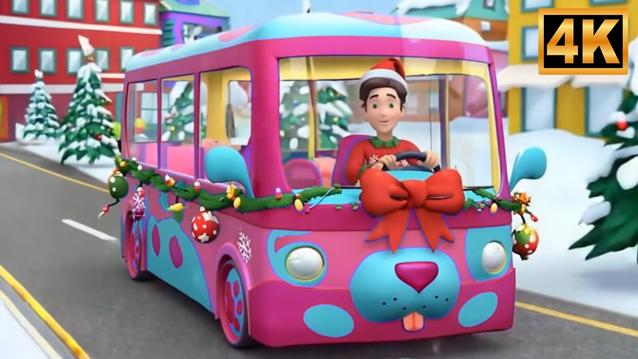 Wheels On The Bus | Christmas Learning Adventure for Kids - YouTube