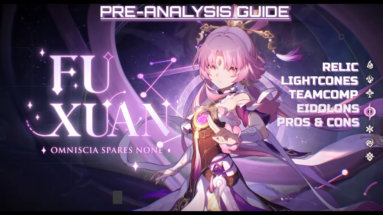 Fu Xuan Pre Guide : Best Relic, Lightcone, Team, Build, Eidolons - YouTube