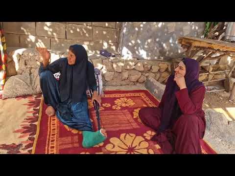 The painful moment of evacuating a nomadic home; tears and goodbyes