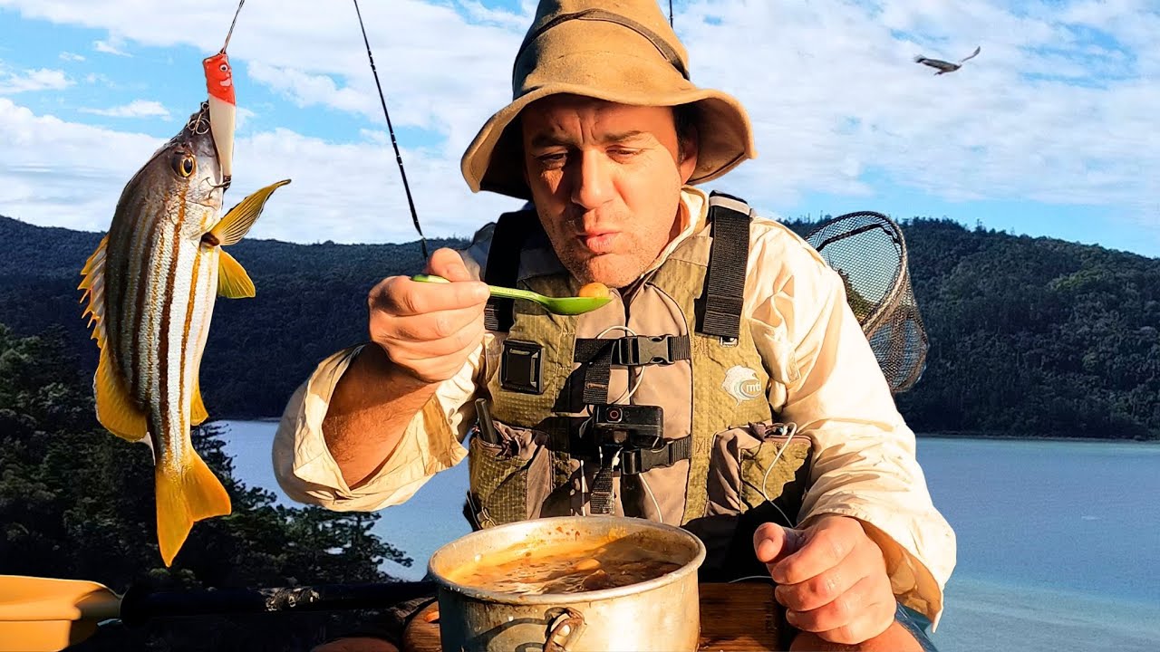 Hot Pot Made on the Kayak, Catch & Cook - Three days Camping in the ...