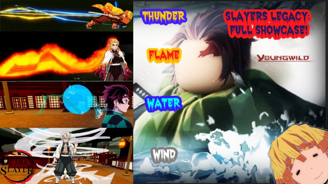 Slayers Legacy: FULL SHOWCASE! WATER/FLAME/THUNDER/WIND!!!! - YouTube
