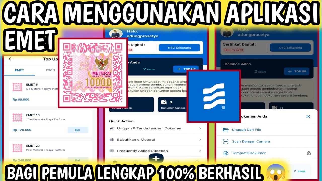 Cara Menggunakan Aplikasi Emet || Cara Pakai Aplikasi Emet - YouTube