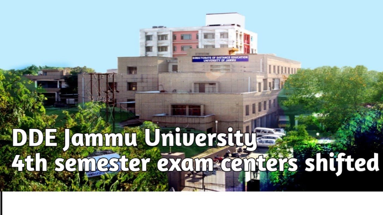 DDE Jammu University UG 4th semester paper exam center shifted for one ...