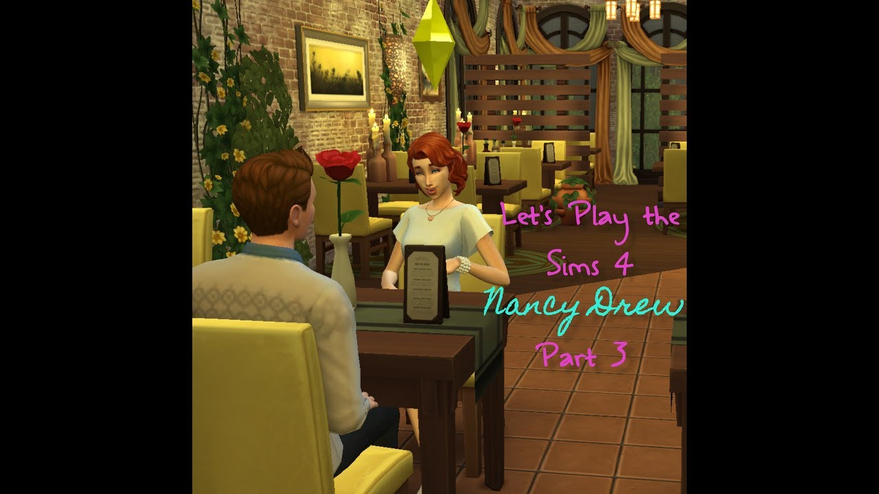 ROMANTIC DINNER DATE!! - Let's Play the Sims 4: Nancy Drew - Part 3 ...