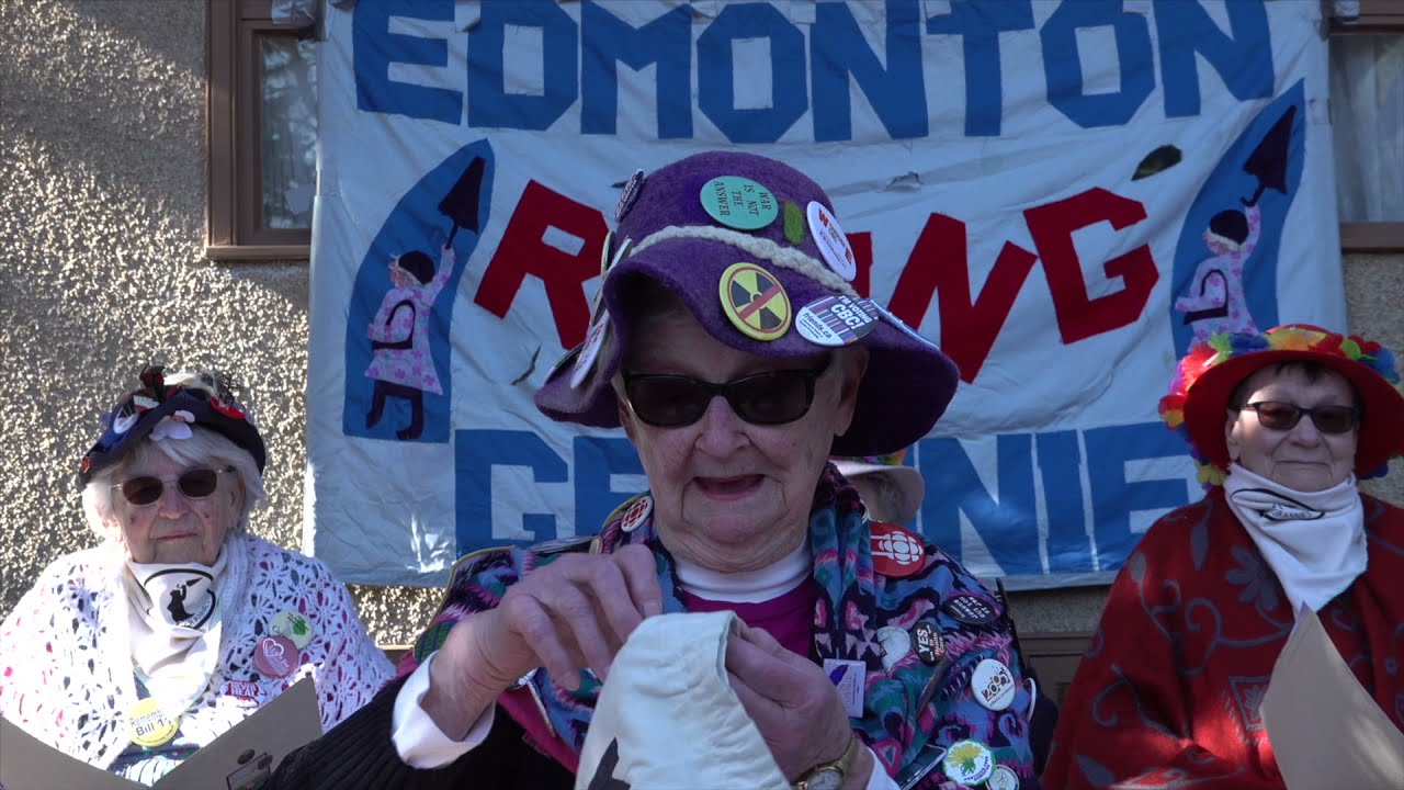 The Raging Grannies sing to celebrate Parkland's 25th anniversary ...
