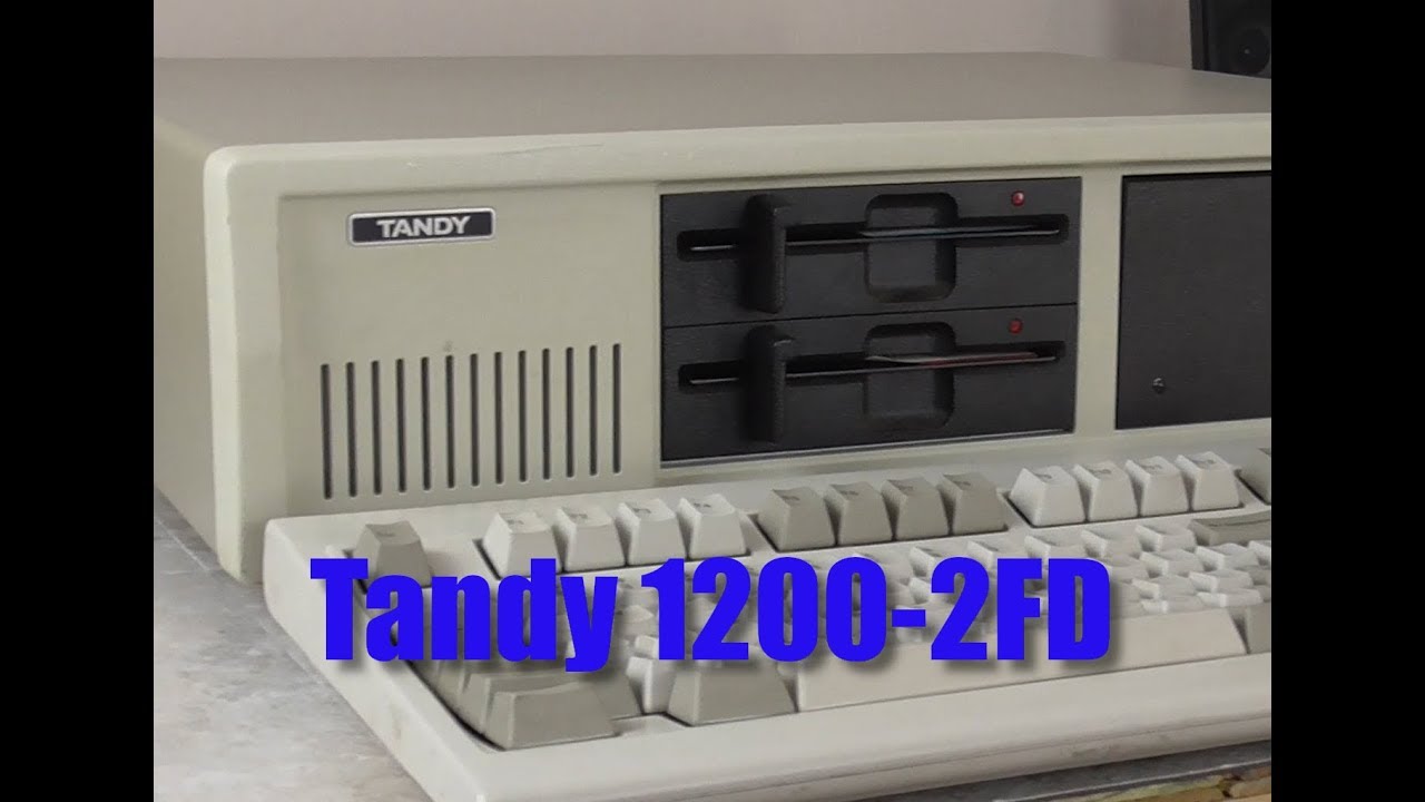 A quick look at my Tandy 1200 - YouTube