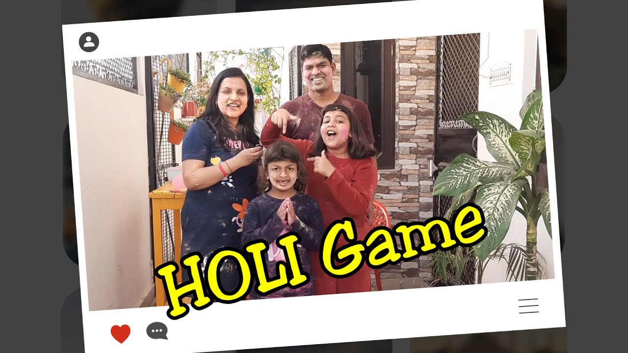 Holi Game for Family/ Full Masti Game For Kids/Awesome Holi Game For ...