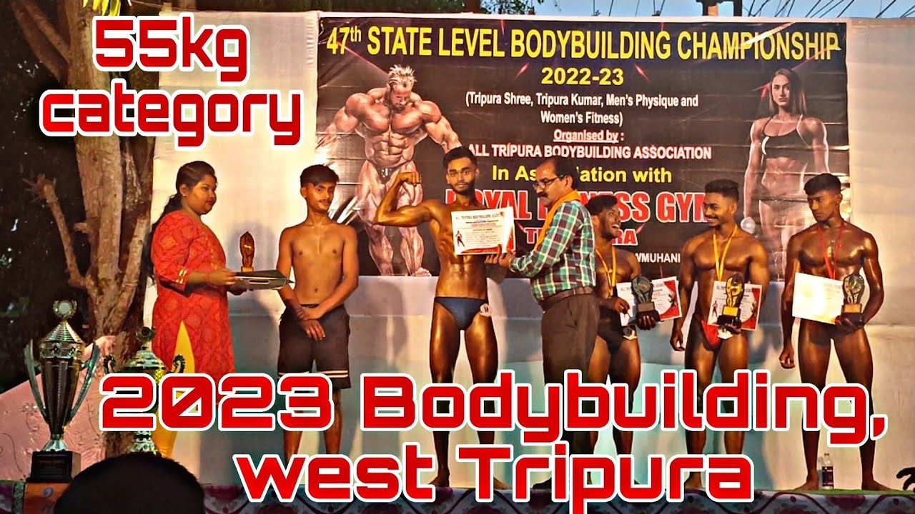 47th State Level 2023💪55kg category(bodybuilding competition) Teliamura ...