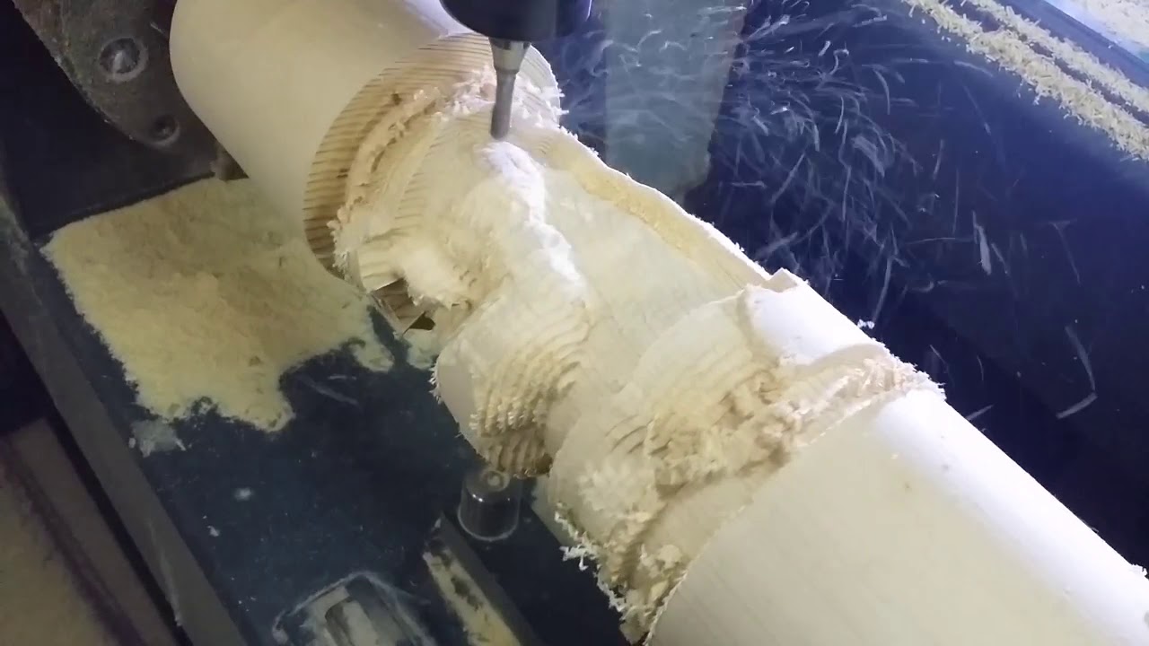 Artcam - Rotary 4axis cnc - YouTube