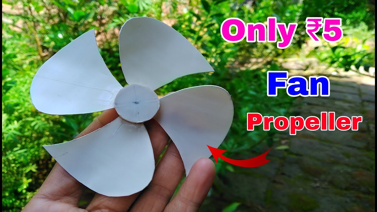 How To Make Fan Propeller From PVC Pipe At Home | How to make fan ...