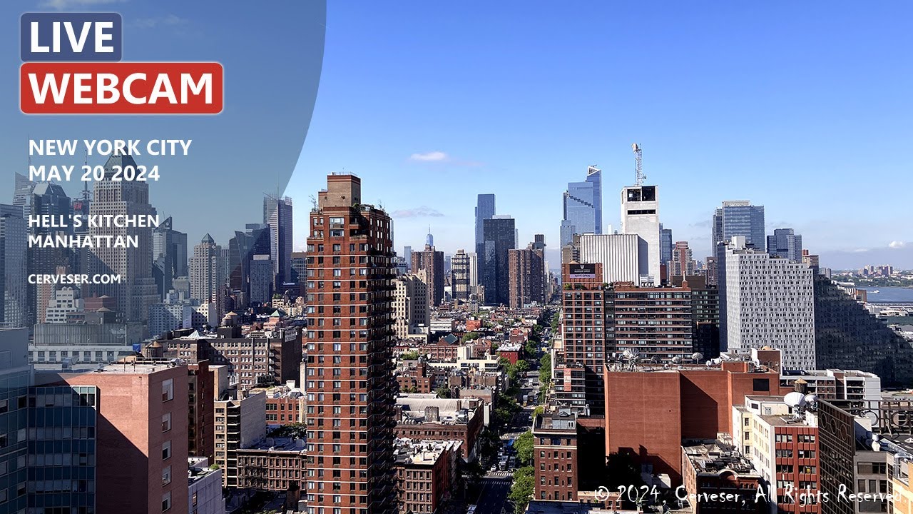 LIVE: stream with audio from Hell's Kitchen, Midtown, Manhattan, New York on Monday, May 20 ...