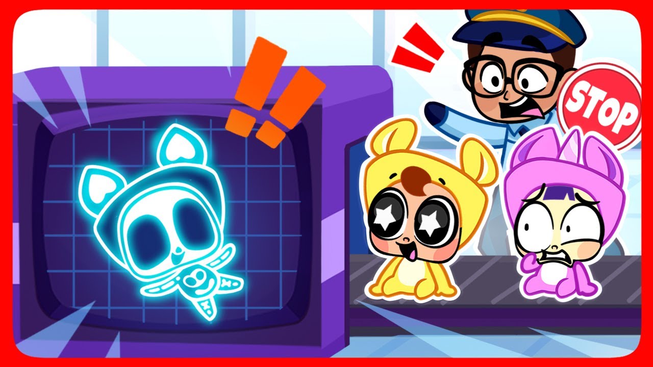 🩻 X-Ray in the Airport 🧟 Zombie adventure ️ Piccoletta kids Cartoon ...
