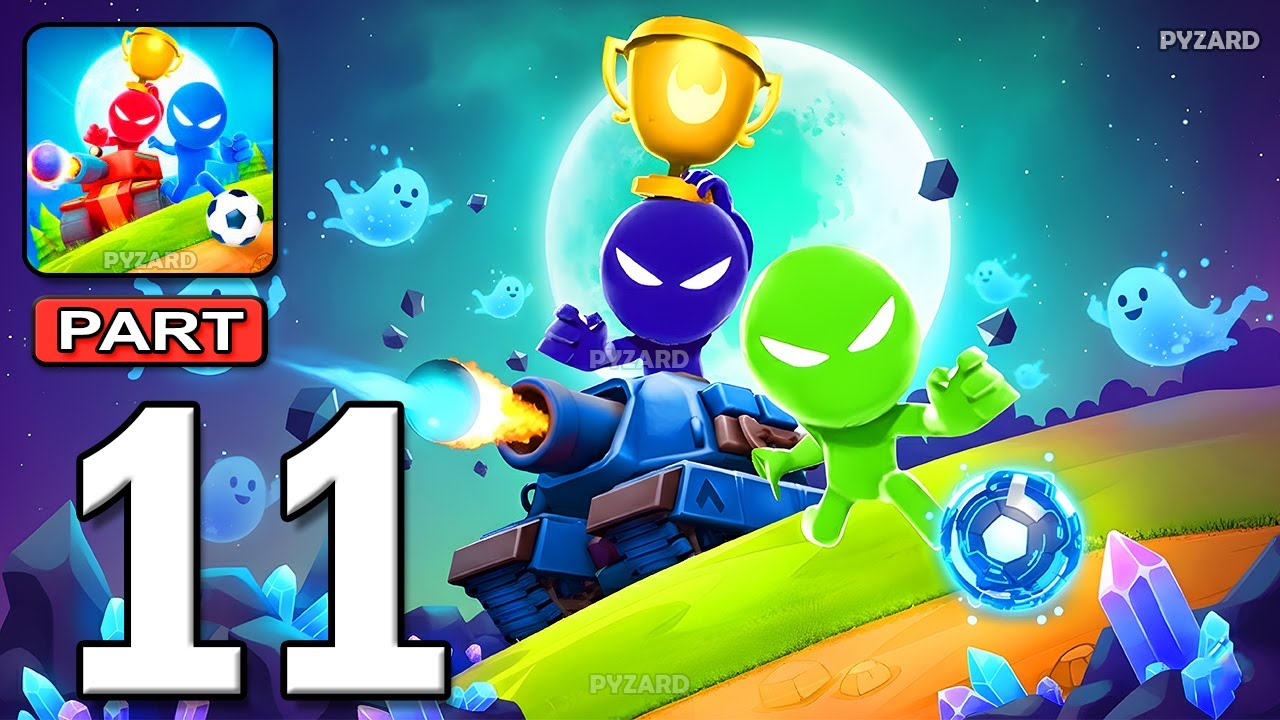 Stickman Party - Gameplay Walkthrough Part 11 - Tournament Mode 1 2 3 4 ...