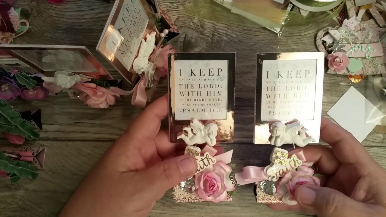 Shabby Chic altered binder clips - YouTube