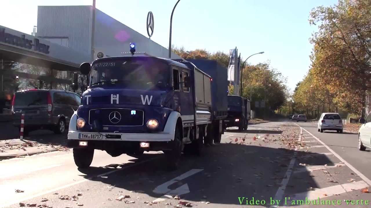 GKW 1 mit Anh + GKW 2 THW Köln-Porz - YouTube