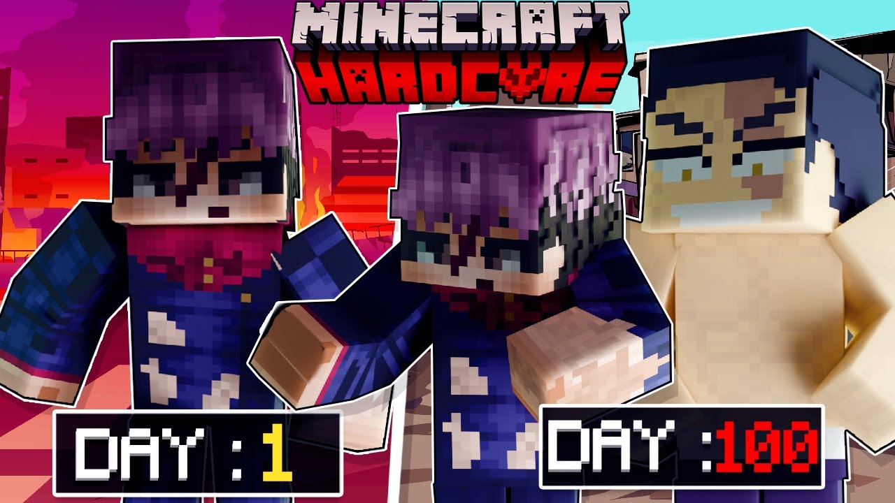 We Survived 100 Days as Yuji And Todo in Jujutsu Kaisen Minecraft ...