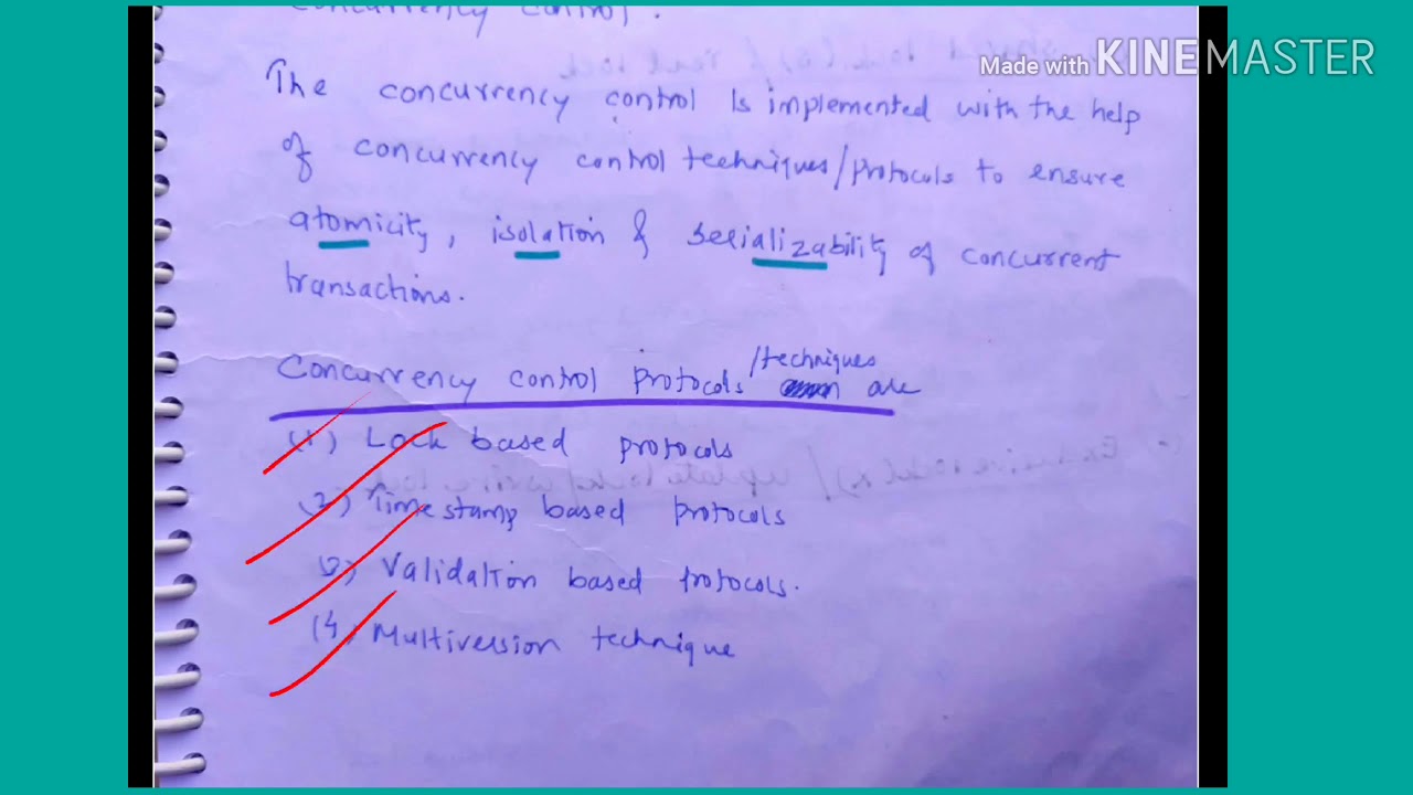 Two phase locking Protocol ( 2 PL). - lecture163/DBMS - YouTube