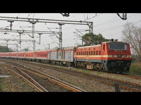 Back to back WAP 7 action || WAP 7 crossing at Hooghly - YouTube