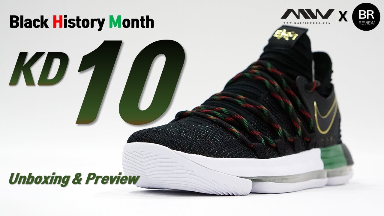 KD10 BHM 콜렉션 언박싱 (KEVIN DURANT 10 BHM COLLECTION UNBOXING) - YouTube