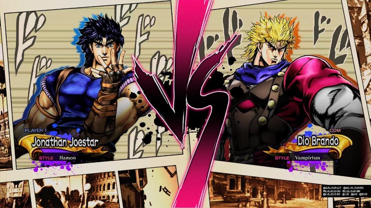 JoJo's Bizarre Adventure: Johnathan Joestar VS Dio Brando (Phantom ...