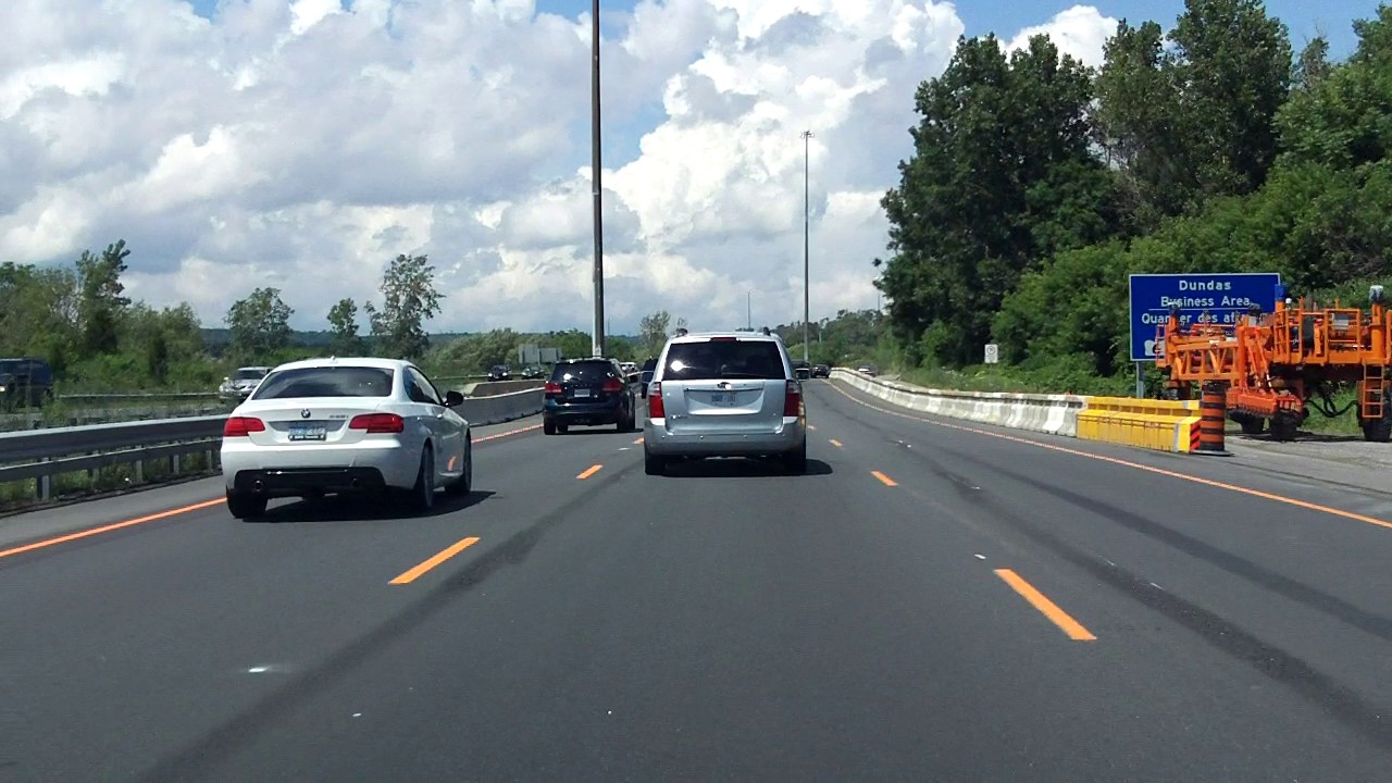 Chedoke Expressway (Highway 403 Exits 64 to 78) eastbound - YouTube