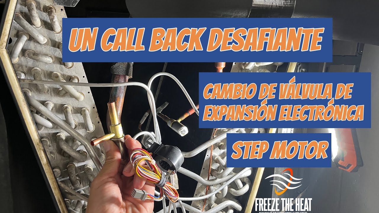 Reemplazo de válvula de expansión electrónica, step motor y tarjeta en ...