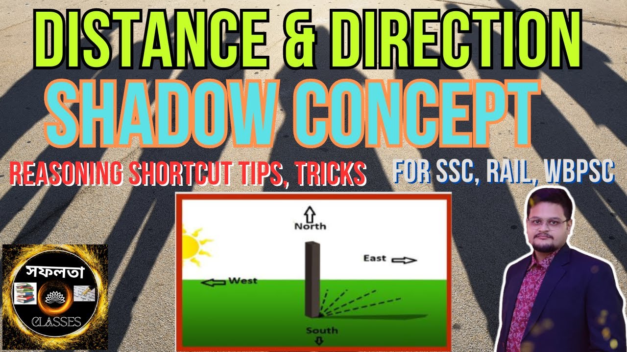 Direction and Distance --- Shadow Concept | Reasoning | সমস্ত পরীক্ষাতে ...