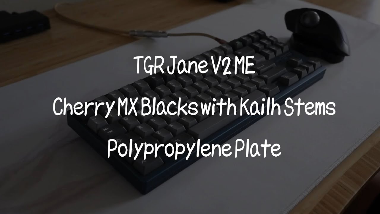 Typing On A Tgr Jane V2 Me (build Rev I) - Youtube