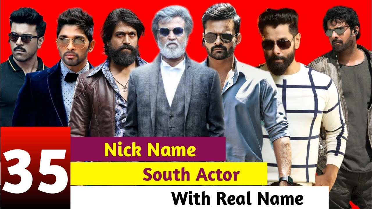 35 Nick Names Of South Indian Actor | TOP 10 - YouTube