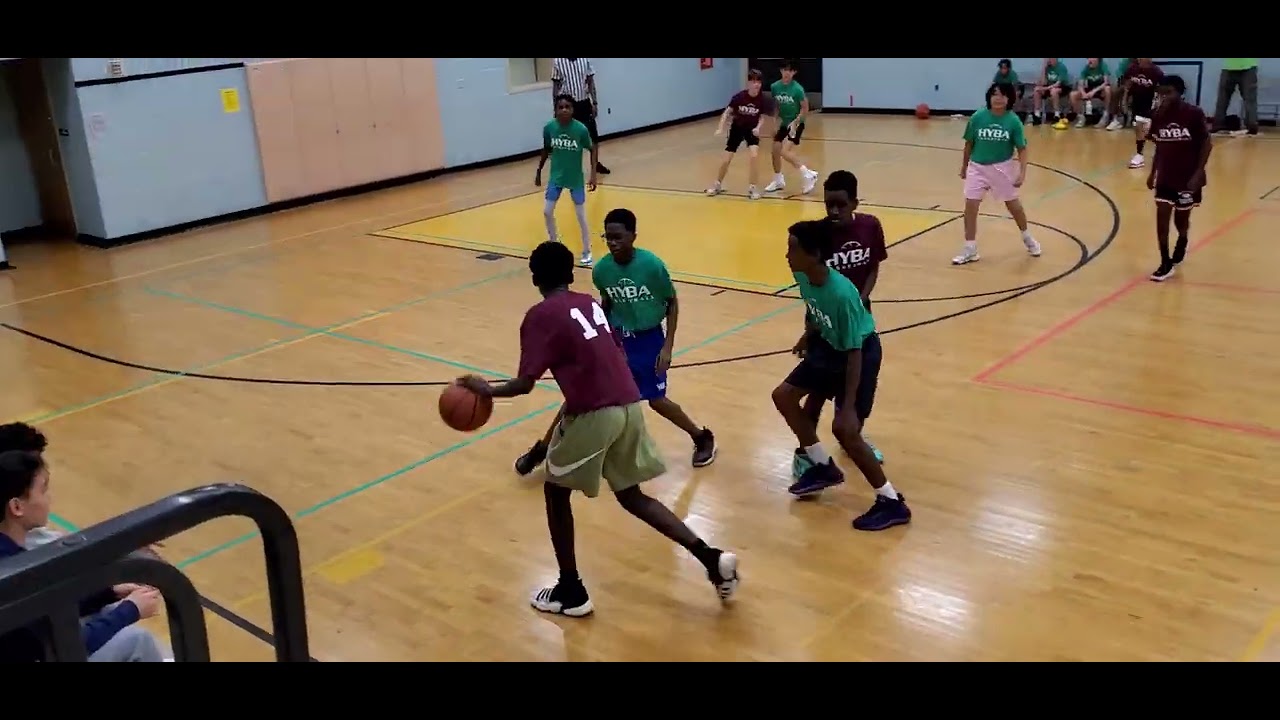 2023 HYBA Basketball Team 6 (Green) vs Team 7 (Burgundy) - YouTube