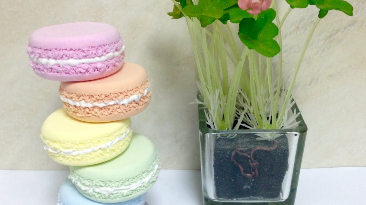 How To Make Pastel Colored Soft Clay Macaroons - DIY Crafts Tutorial ...