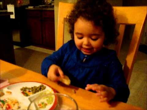 Devil Laugh Baby Genius Eating Guacamole
