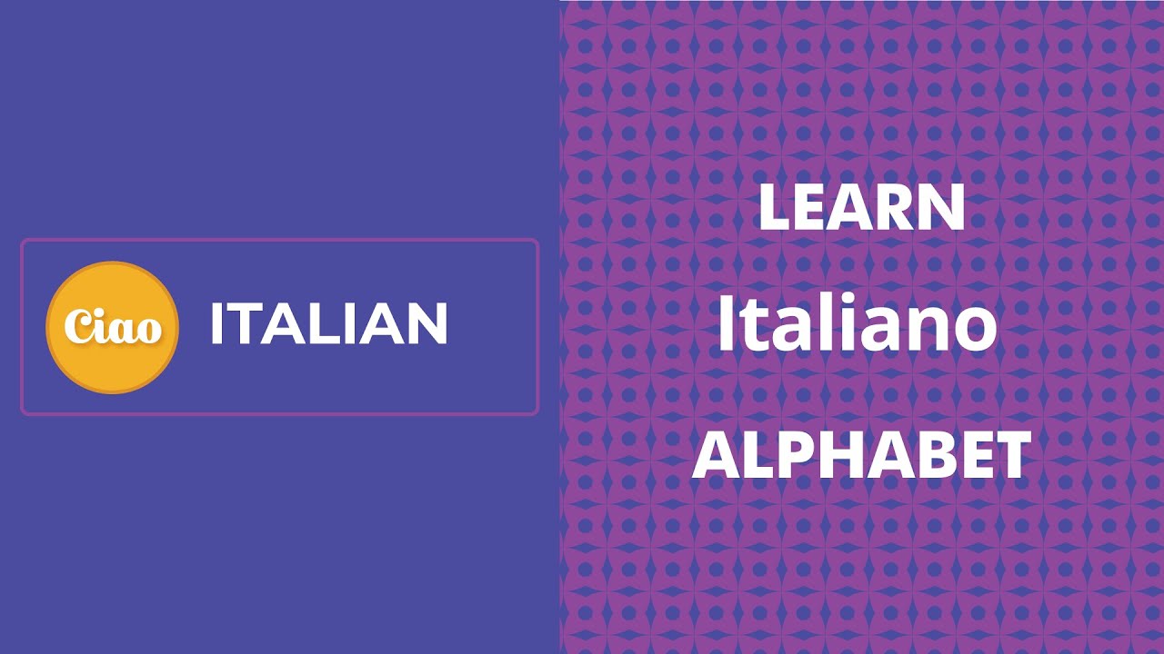 Sing & Learn the Italian Alphabet Letters (Italian in 2-Minutes) - YouTube