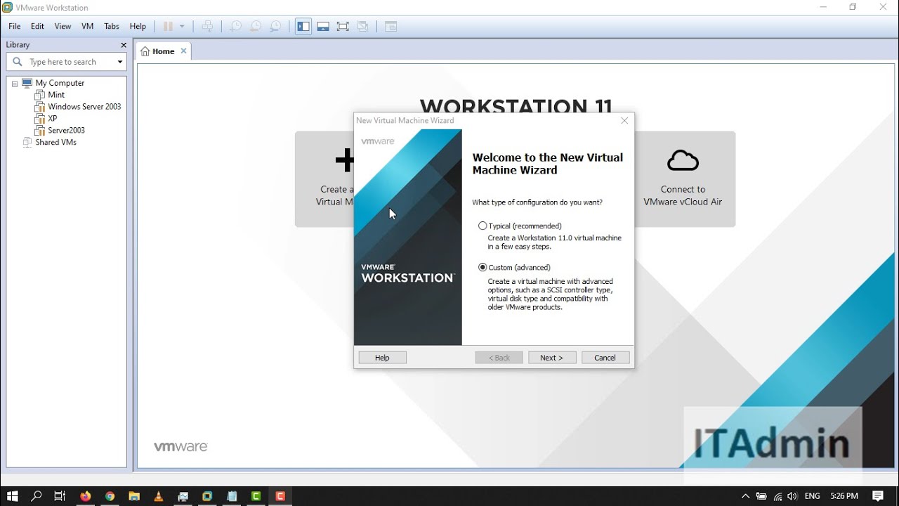 How to Install Windows OS in VMWare Workstation - YouTube