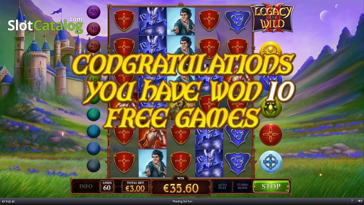 Legacy of the Wild 2 slot from Playtech Vikings - Gameplay - YouTube