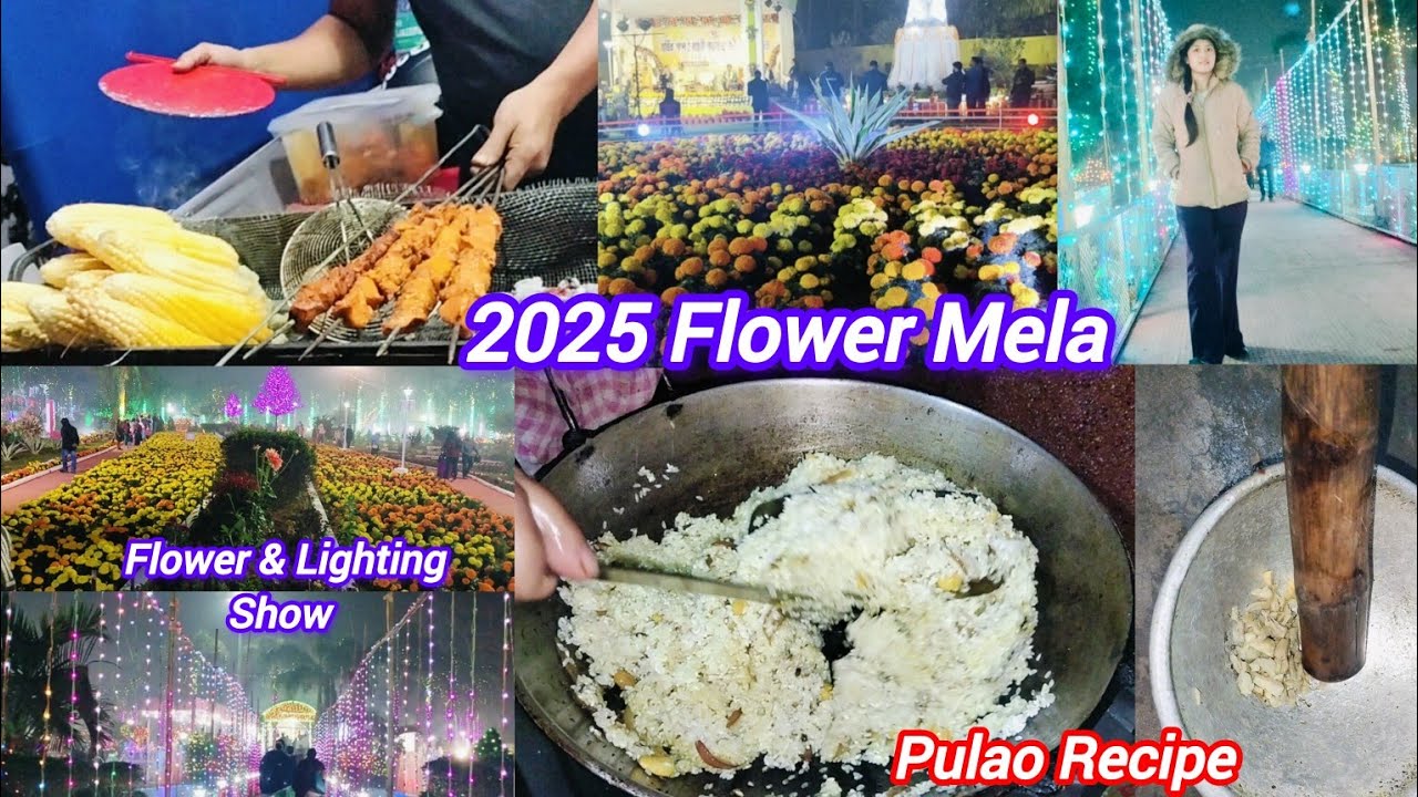 Flower/ Khum Ni Mela / Flower N Lighting Show #flowers #mela #khummela ...
