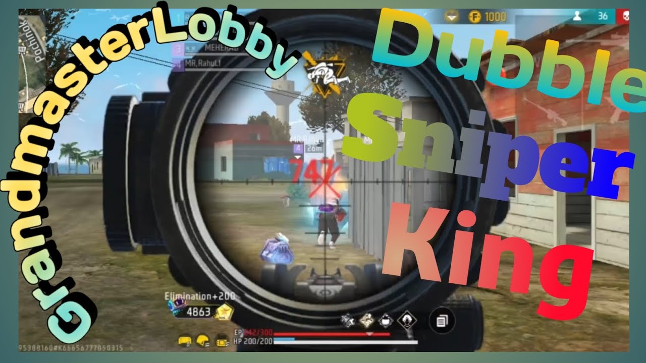 Dubble sniper king Rakib gaming yt 7 💯💯💸 Grandmaster Lobby - YouTube