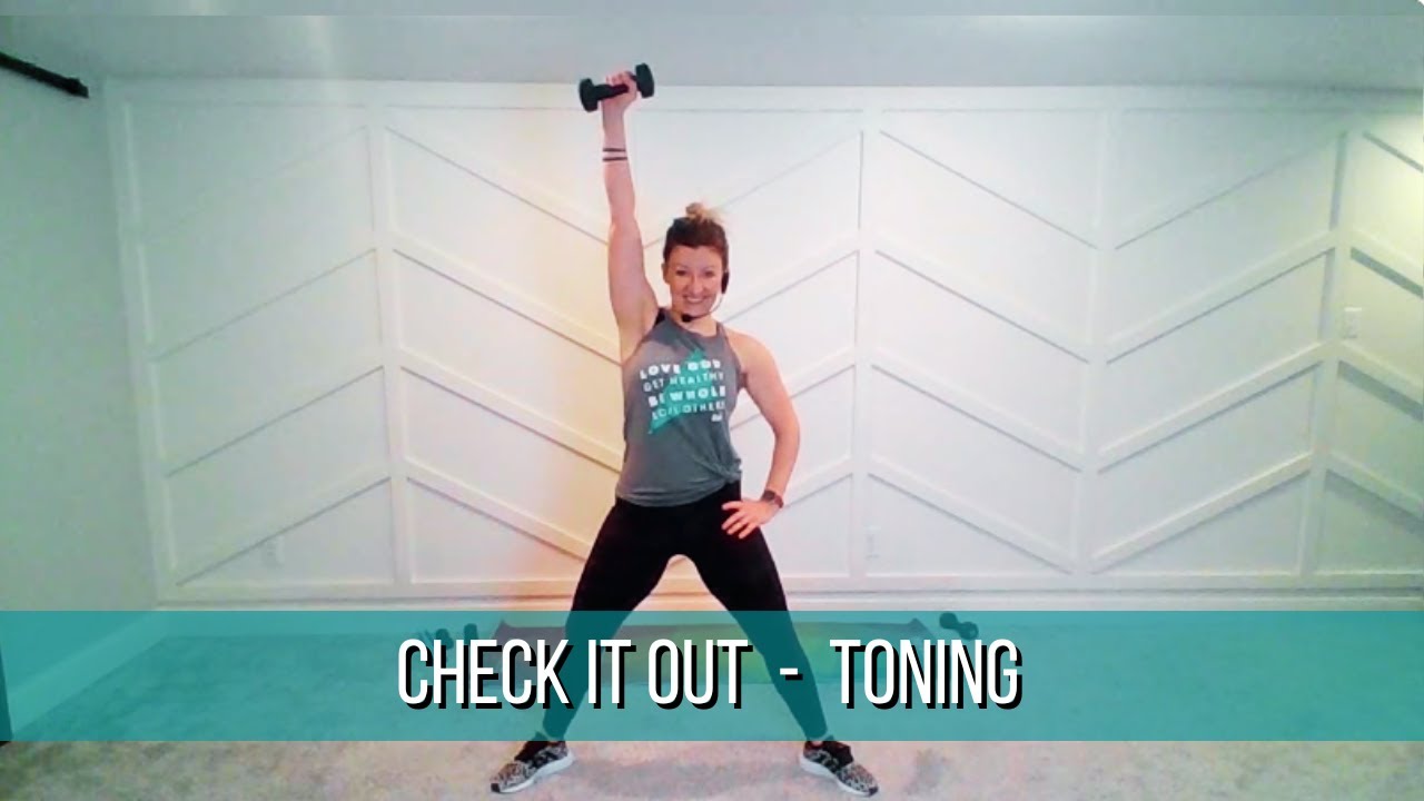Check It Out - Toning Fitness Choreography with Weights - YouTube