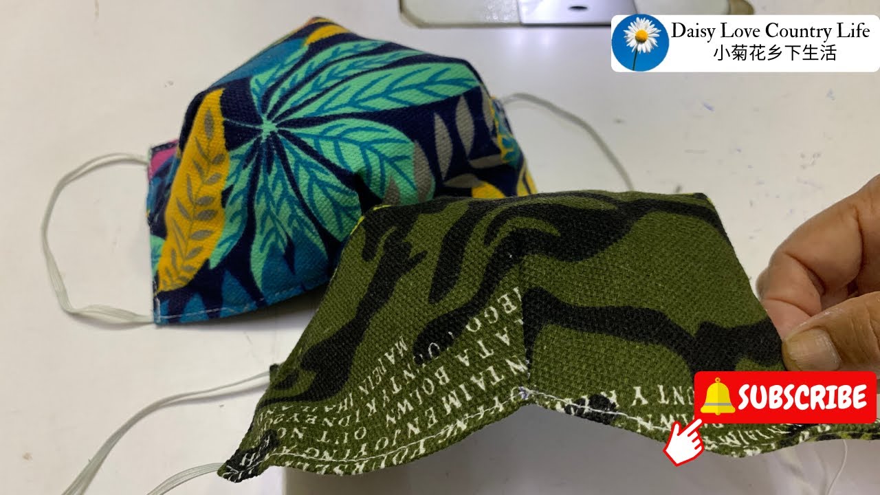 How to make Fabric Face Mask/ Face Mask Sewing Tutorial/ Do It Yourself ...